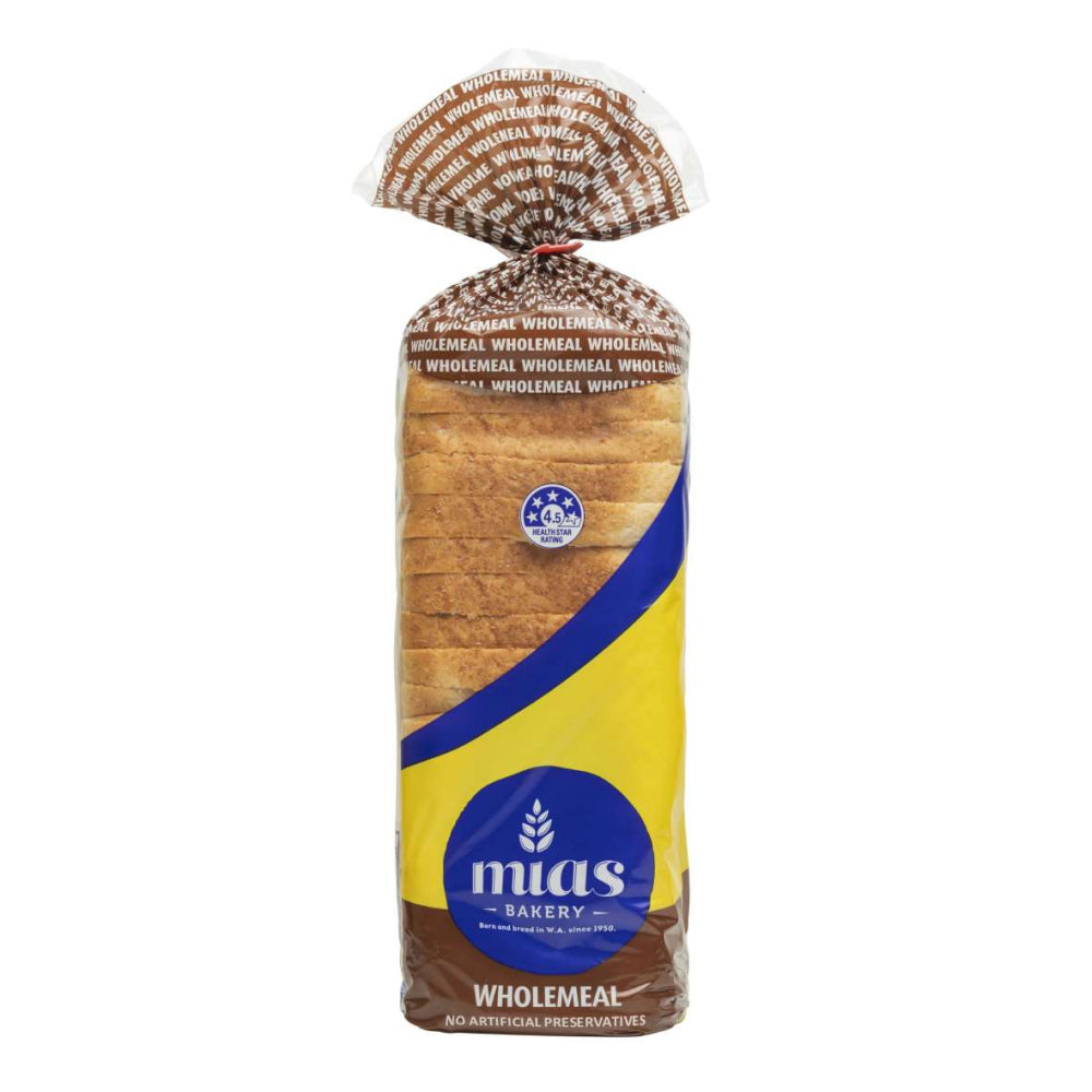 Mia's Wholemeal Sliced Bread 650g – Glavocich Produce